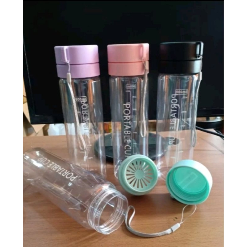 Jual BOTOL MINUM PLASTIK PORTABEL CUP 800 ML | Shopee Indonesia