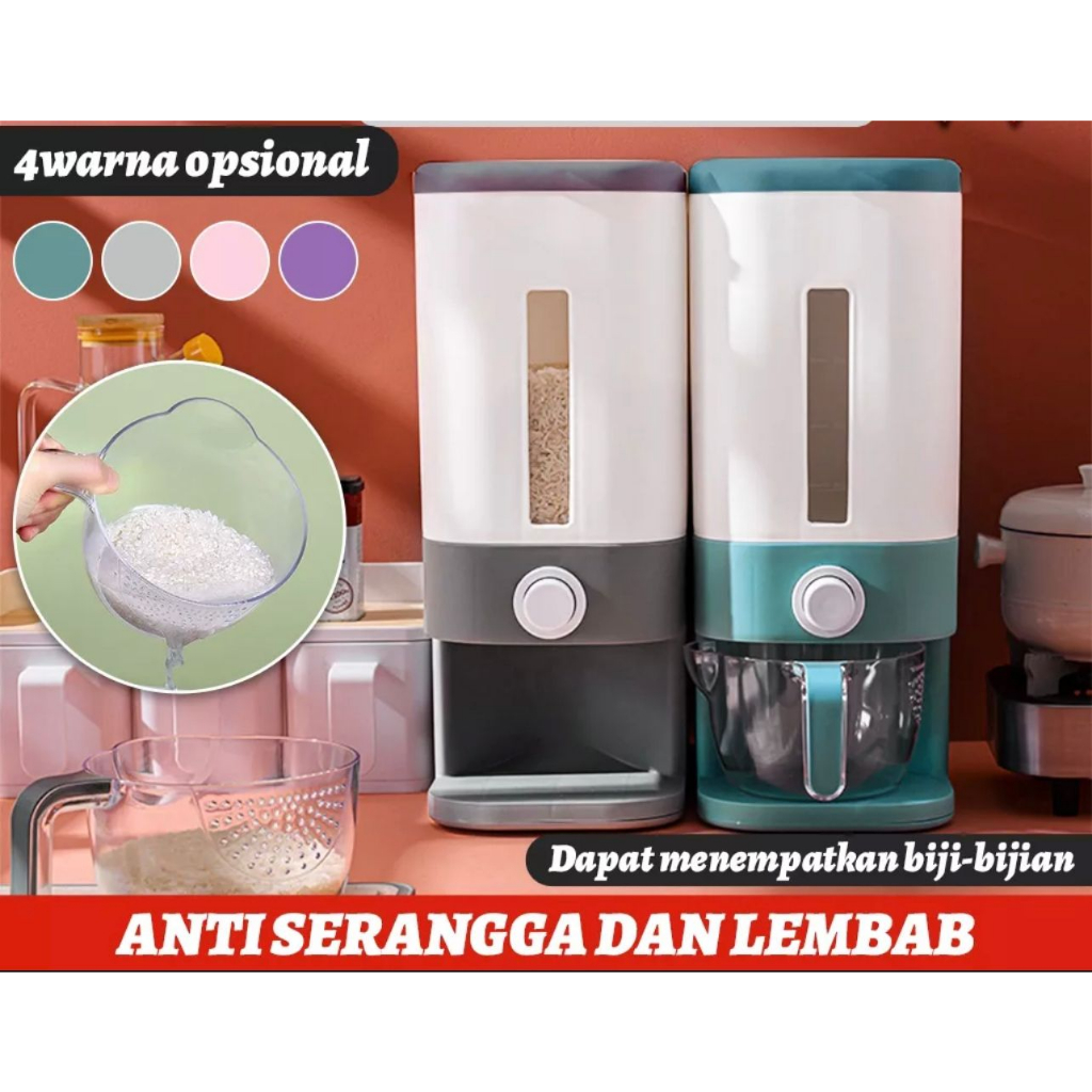 Jual RICE BOX Tempat Penyimpanan Beras 12KG | Shopee Indonesia