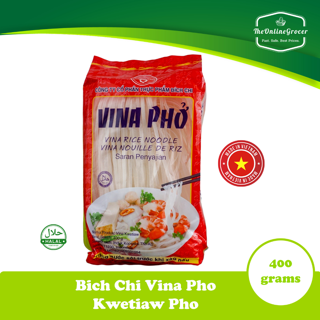 Jual Bich Chi Vina Pho Rice Noodle 400gr – Kwetiau Mie Vietnam | Shopee ...
