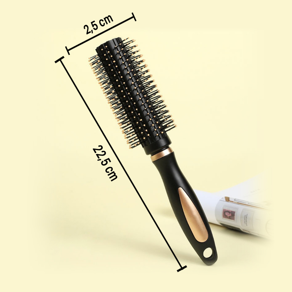 Jual sisir rambut halus anti kusut dan rontok hair brush style roll ...