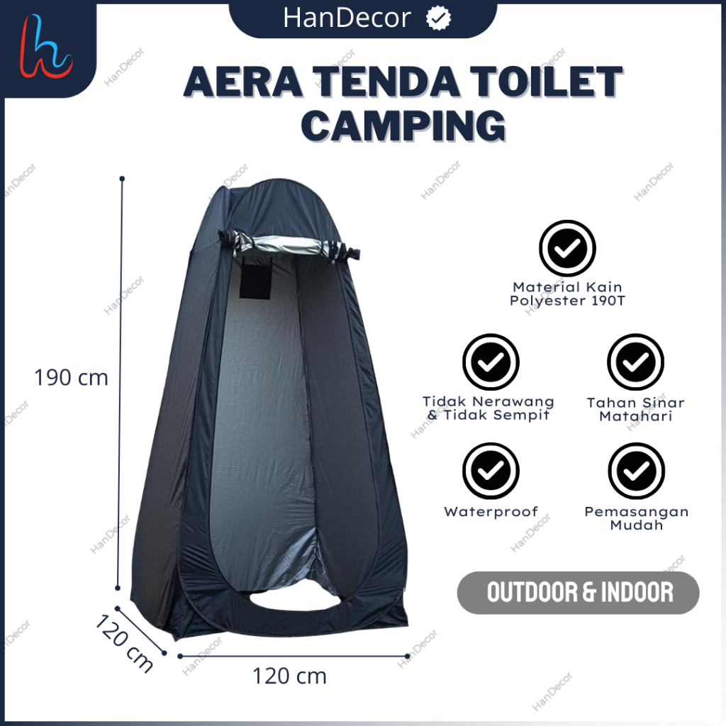 Jual AERA Tenda Toilet Poortable Camping Outdoor | 120 x 120 x 190cm ...