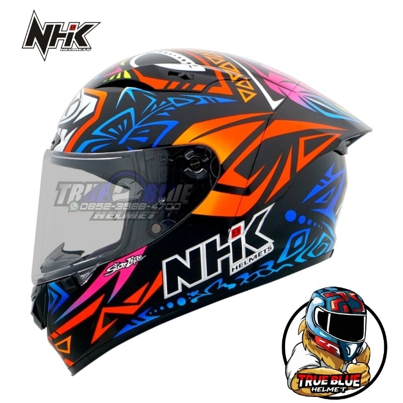 Jual Helm NHK GP R TECH STREET REMY #2 EAGLE BLACK GLOSSY ORIGINAL ...