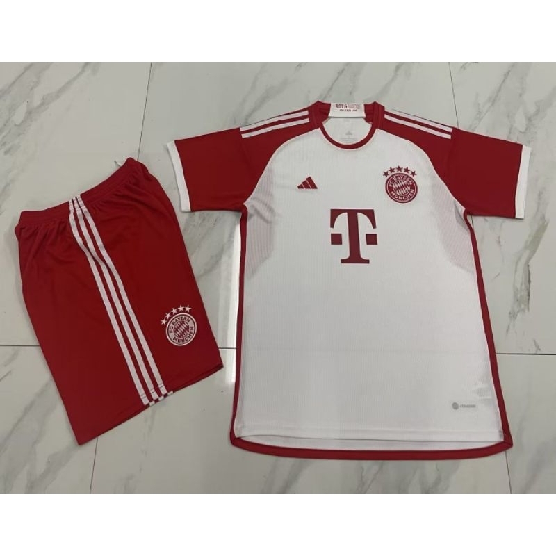 Jual Setelan Fullset Jersey Baju Celana Bola Munchen Home New 2023 2024