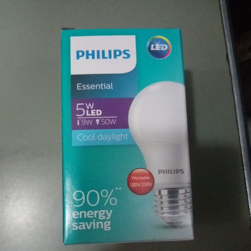 Jual PHILIPS LED ESSENTIAL 5 WATT PUTIH | Shopee Indonesia