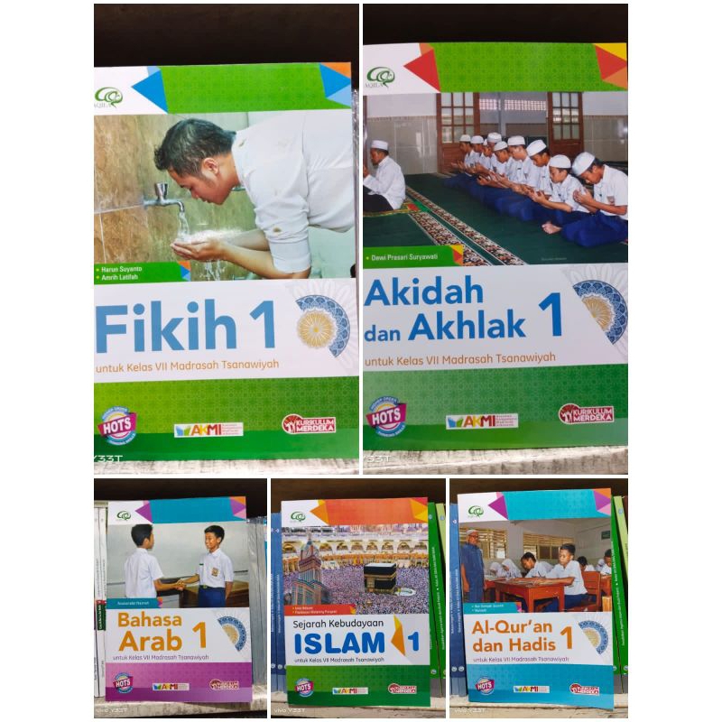Jual Agama kelas 7 SMP Kurikulum Merdeka Aqila/ Fikih SKI Akidah akhlak Al Qur'an dan hadis ...