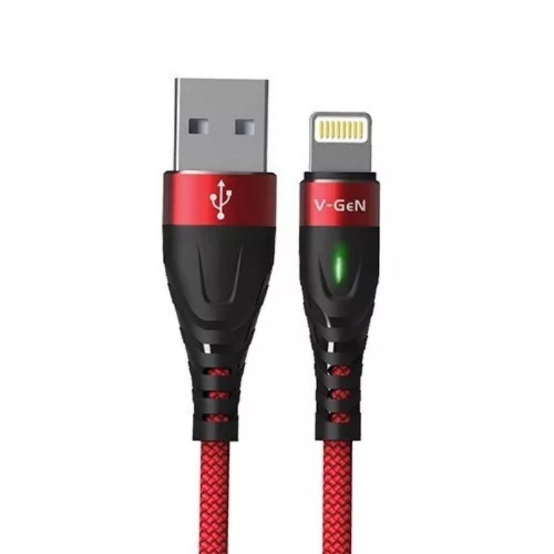 Jual VGEN CL1-05 Kabel Data Lightning with LED Light Indicator 2,4A ...