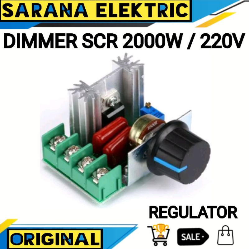 Jual DIMMER SCR 2000W 220V MOTOR SPEED CONTROLLER 2000 WATT 220 V ...