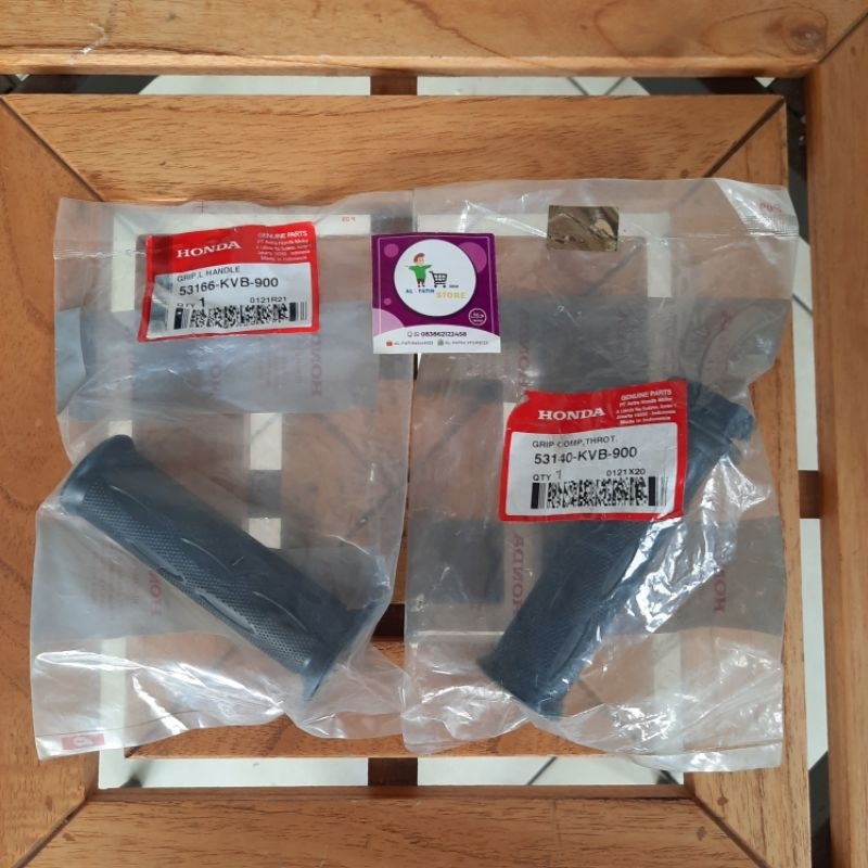 Jual Handgrip Handfat Karet Stang Gas Kanan Kiri Beat Karbu Vario Lama ...