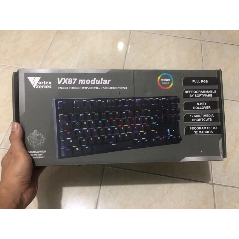 Jual Vortex Series VX87 Modular 87 Keys Mechanical Keyboard | Shopee ...