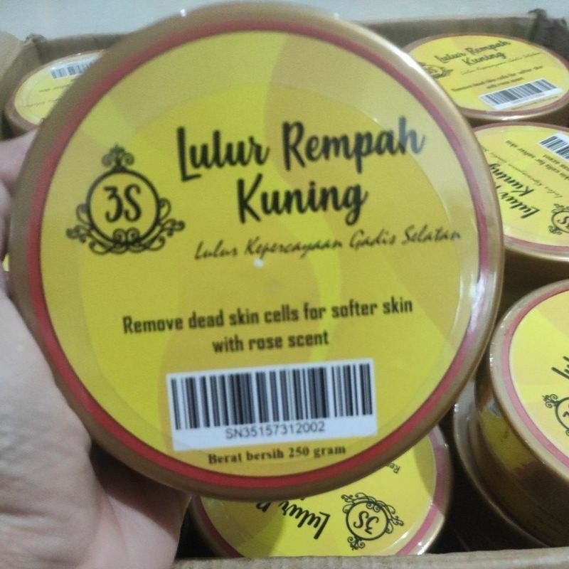 Jual LULUR REMPAH KUNING 3S ORIGINAL MENGANGKAT SEL KULIT MATI | Shopee ...