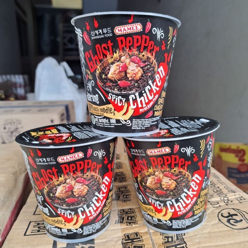 Jual Mamee mie ghost paper cup 80gr | Shopee Indonesia