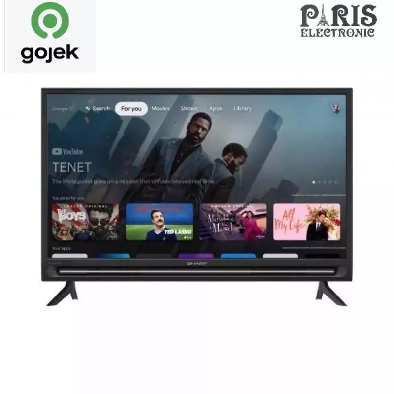 Jual SMART TV GOOGLE TV SHARP AQUOS 32" 2T-C32EG1I NETFLIX YOUTUBE BLUETOOTH | Shopee Indonesia