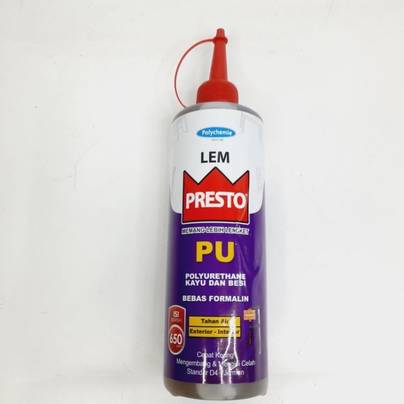 Jual Lem PU / Polyurethane Lem Kayu Basah 650 Gram PRESTO | Shopee Indonesia