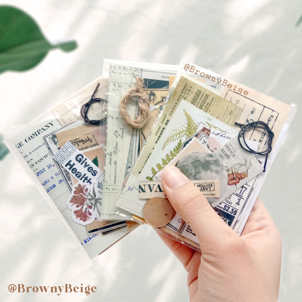 Jual PROMO! Vintage Ephemera Mini Kit [30 pcs] - Bujo Penpal Snailmail ...