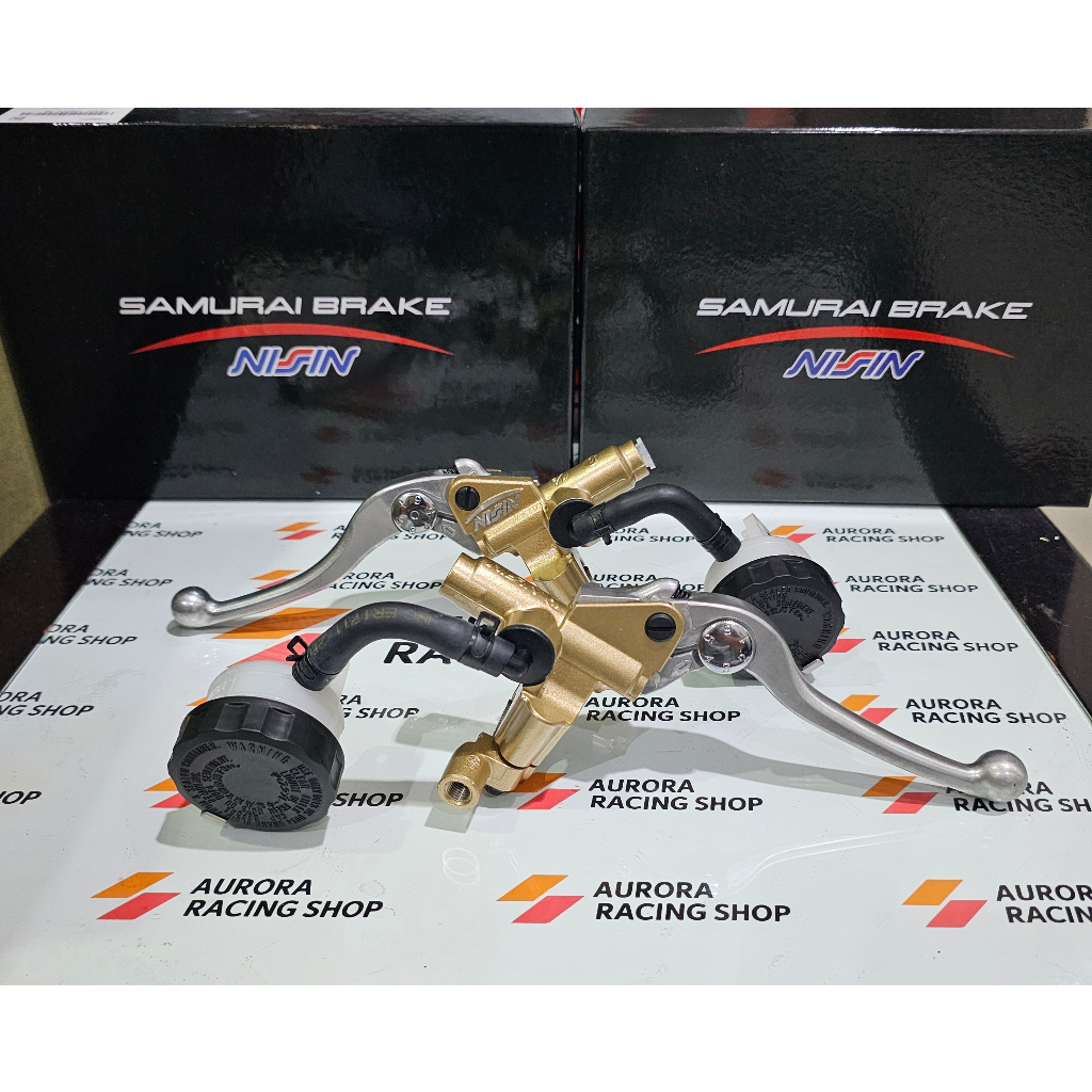 Jual MASTER REM NISSIN AXIAL 13 MM SET KANAN & KIRI NMAX 155 / XMAX 250 - ORIGINAL BLACK / GOLD ...