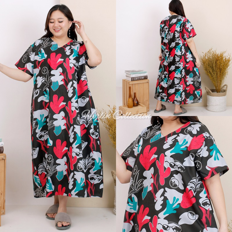 Jual [LD120] DASTER DRESS Jumbo XXL BIG SIZE Lengan Pendek - Banyak ...