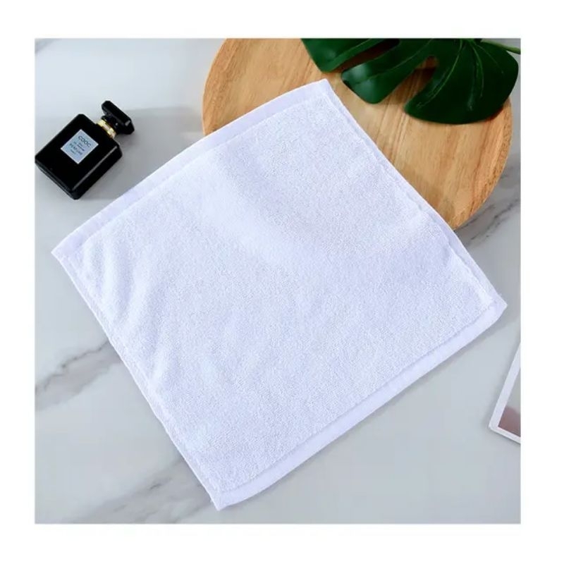 Jual Handuk muka putih hotel premium 30x30 cm ,650 gsm benang 30s/2 ...