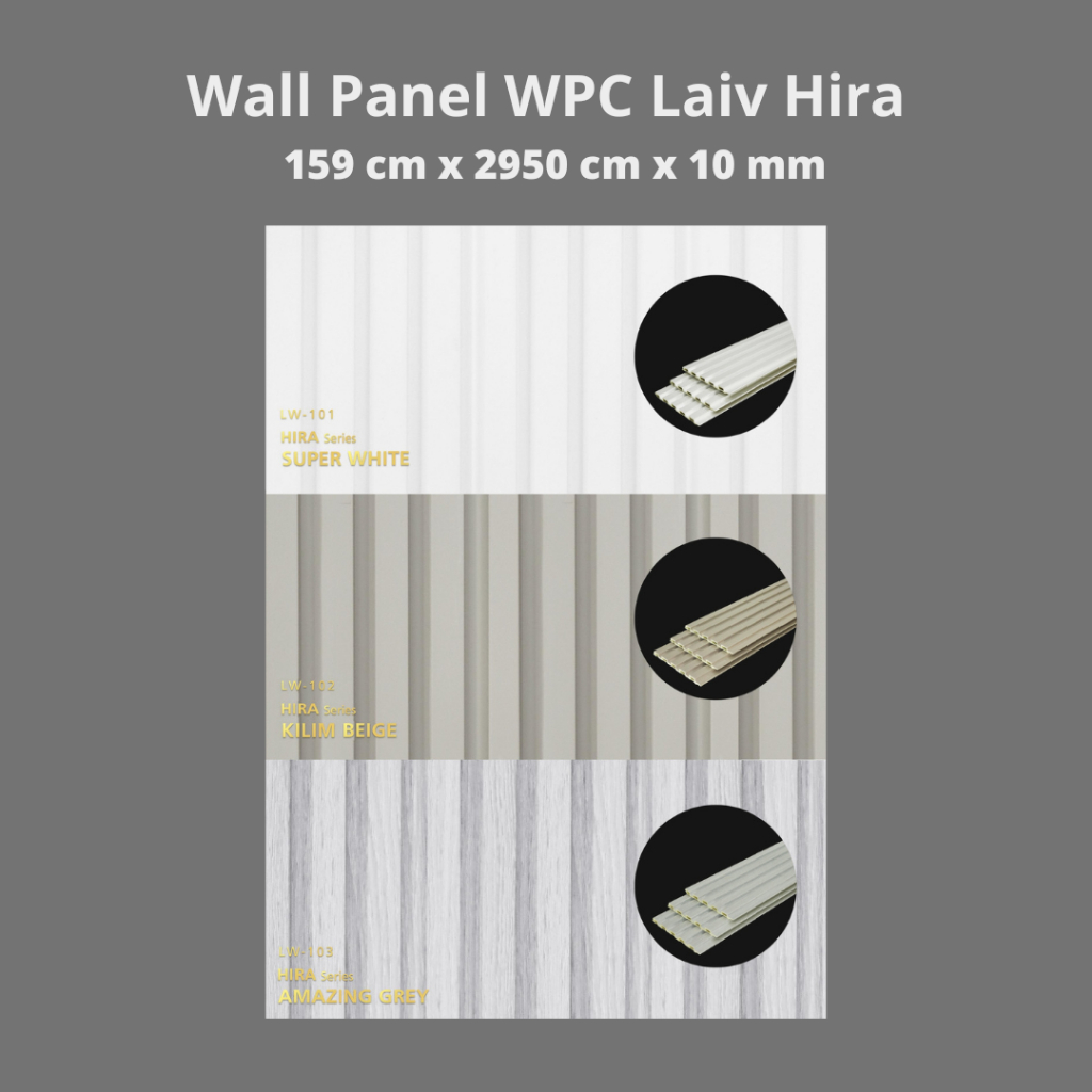 Jual Wall Panel WPC Laiv Hira Series Tebal 10mm | Shopee Indonesia