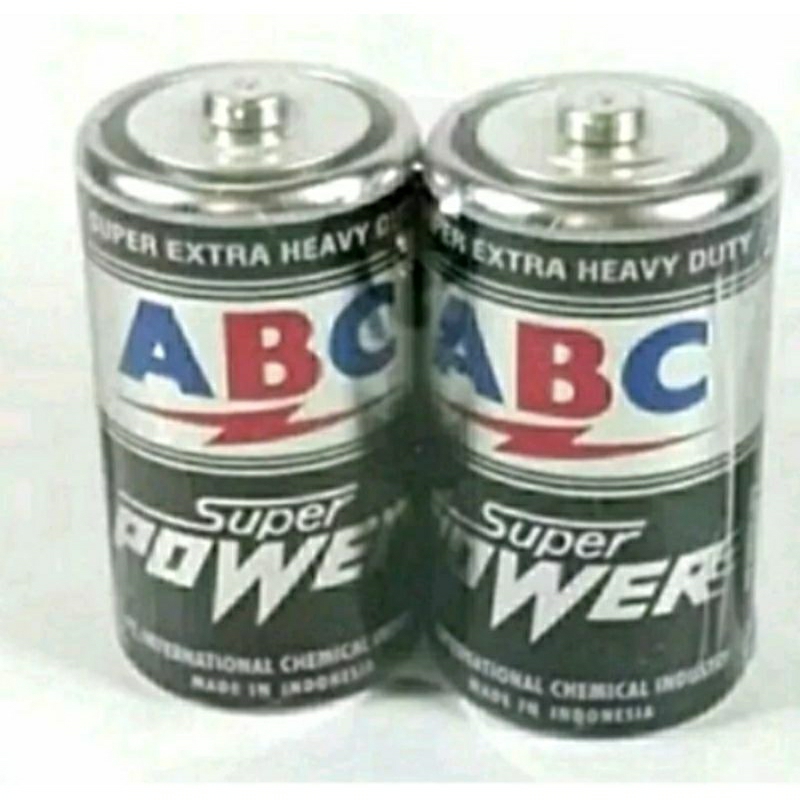 Jual Baterai ABC Super Power R20 Jumbo/size D 1,5V (isi 2pcs) | Shopee ...