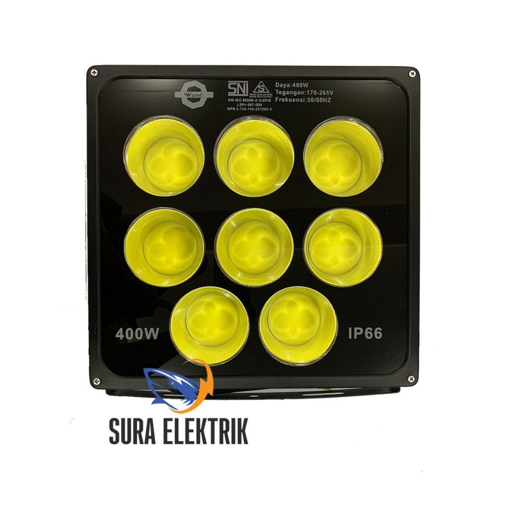 Jual Lampu Sorot LED 400W Flood Light Wandi | Shopee Indonesia