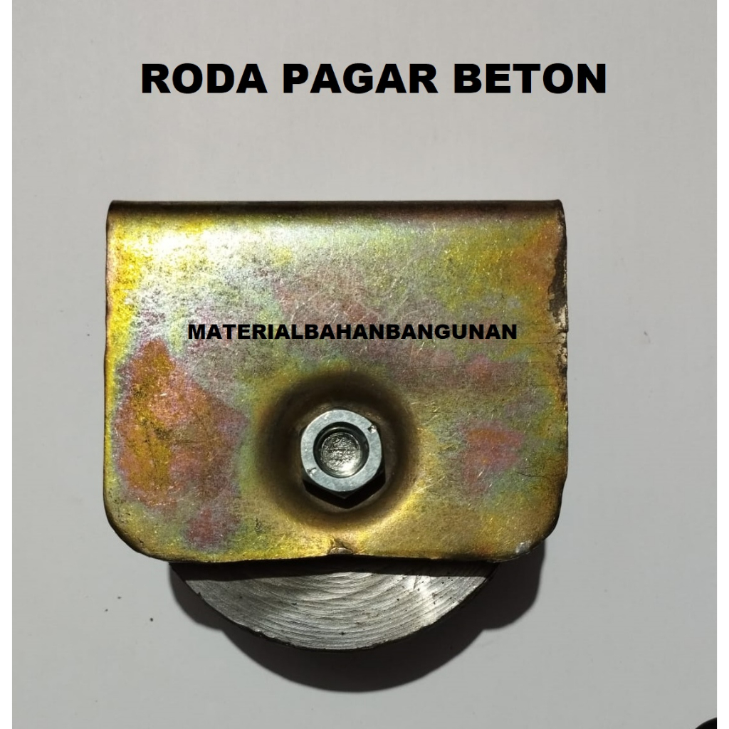 Jual Roda Pagar Beton Besi 8 cm Roda Rell Pintu Gerbang Rumah Model U ...