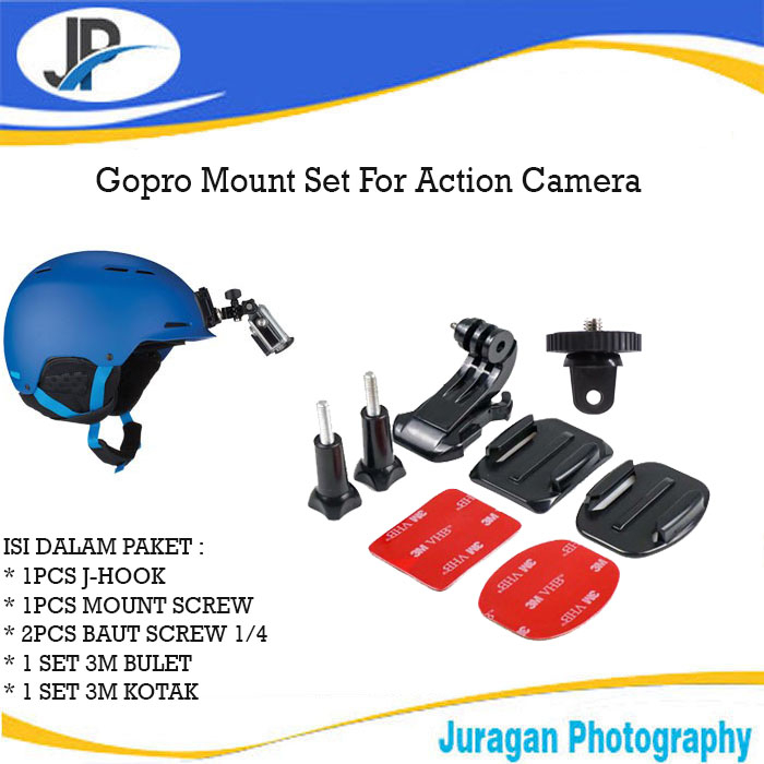 Jual Gopro Mount Set For Action Camera Gopro - Xiaomi - Brica - SjCam ...