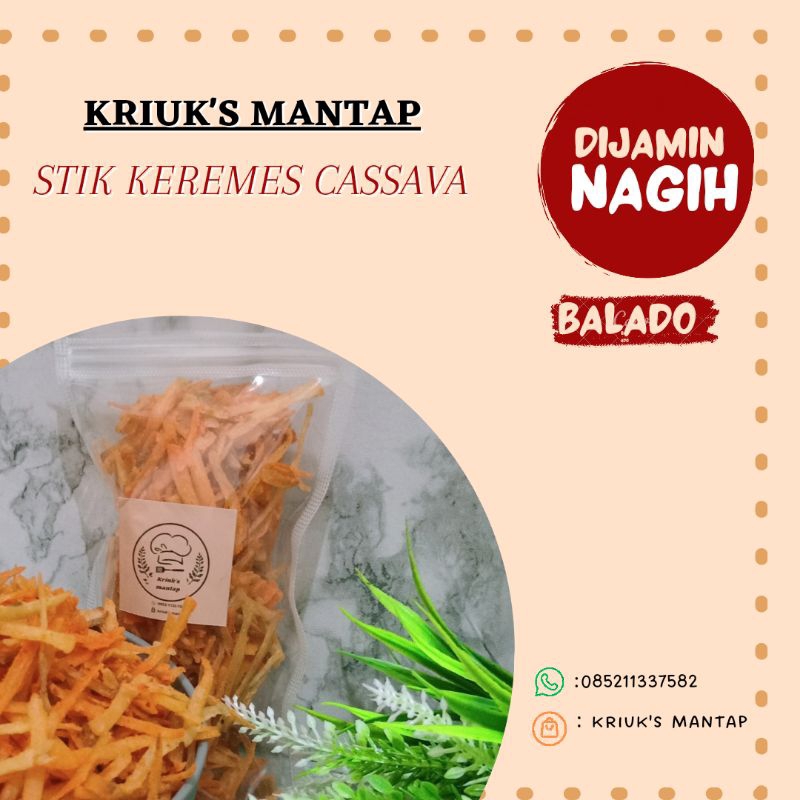 Jual stik kremes cassava/singkong balado 60gr | Shopee Indonesia