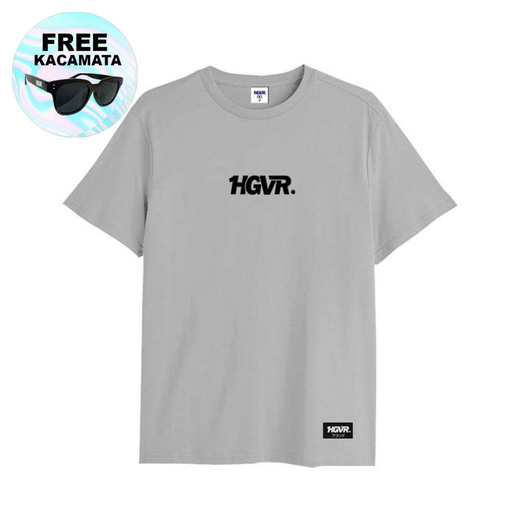 Jual Hgvr Kaos Tsh 238 Abu Gray dan Gratis Kacamata Sticker Pack ...
