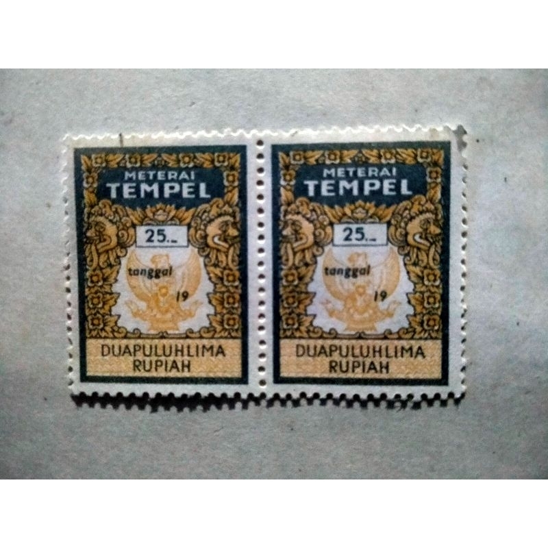 Jual Meterai Tempel 25 rupiah Tahun 1976 Ori | Shopee Indonesia