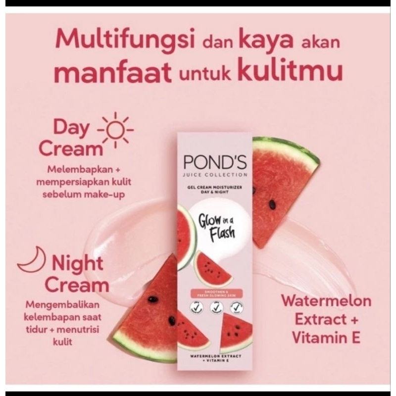 Jual Ponds Juice Collection Watermelon Gel Moisturizer Cream Day ...