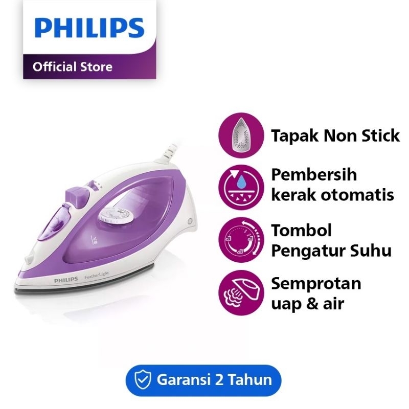Jual PHILIPS Setrika Uap GC1418 Strika baju laundry | Shopee Indonesia