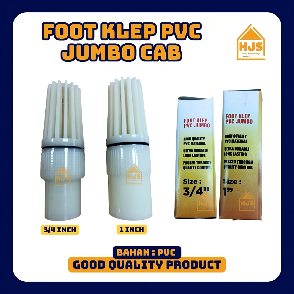 Jual Foot Klep PVC Jumbo 3/4" Inch | 1 Inch - Footklep Foot Valve ...