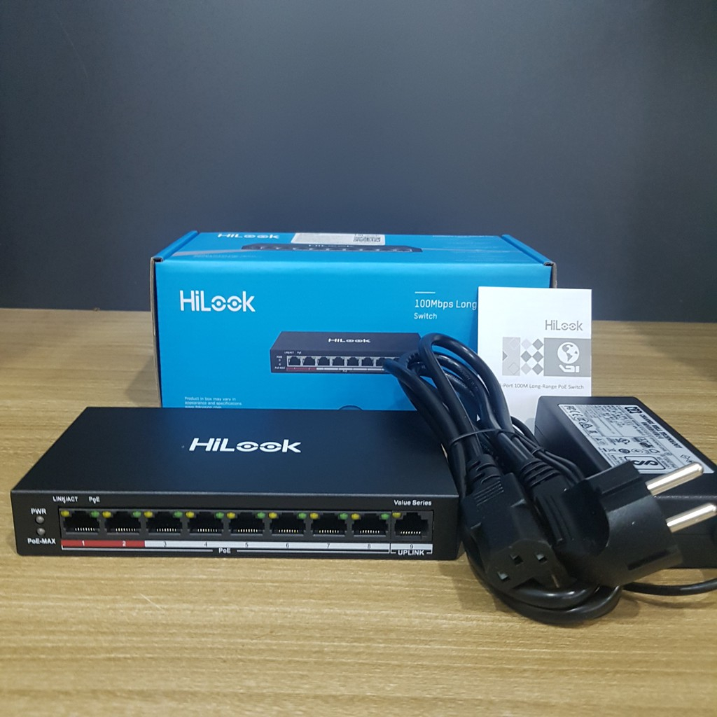 Jual HILOOK Switch Hub POE 8 Port NS-0109P-60 Fast Ethernet Unmanaged ...