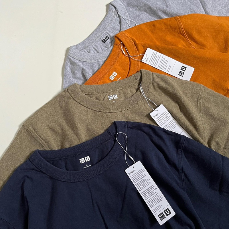 Jual T-SHIRT BASIC UNIQLO U HEAVYWEIGHT COTTON ORIGINAL | Shopee Indonesia