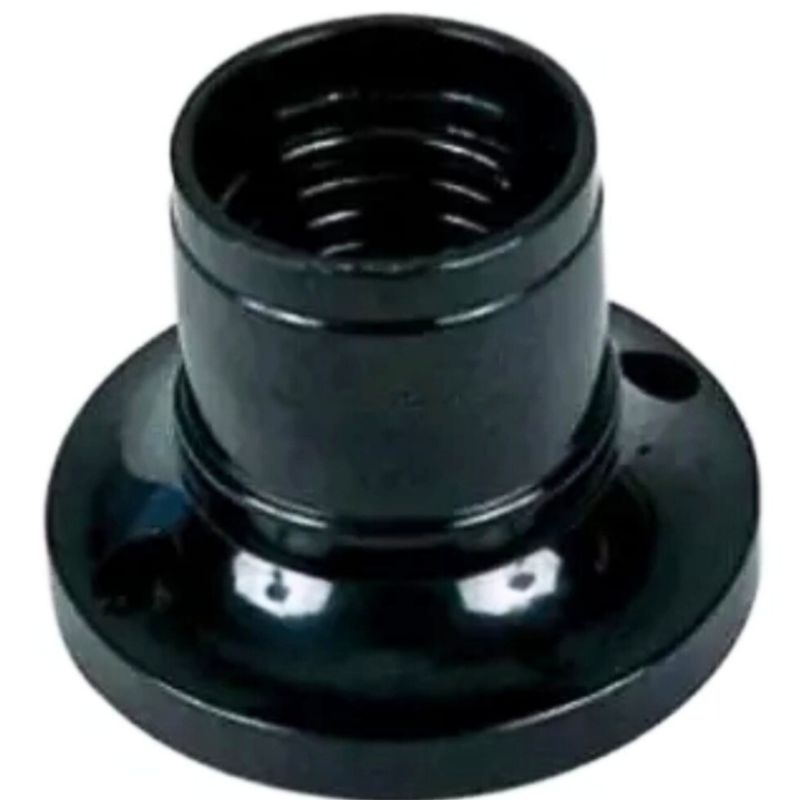 Jual FITTING PLAFON BULAT BROCO 210L HITAM TEMPEL BAKELITE PREMIUM E27 ...