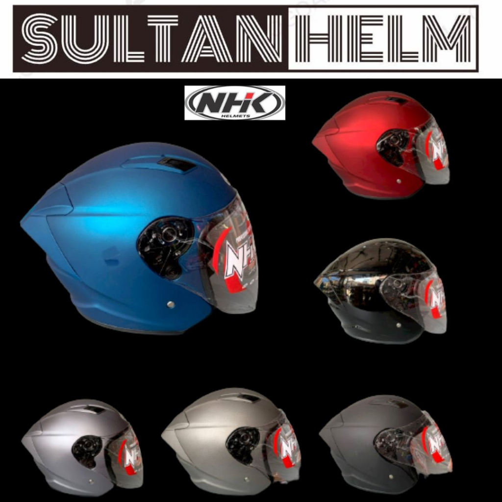 Jual HELM NHK R1 ELITE SOLID HALF FACE NHK ELITE | Shopee Indonesia