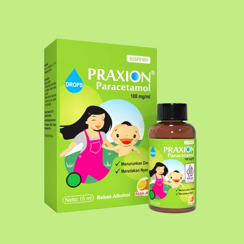 Jual Praxion Paracetamol Oranye, Forte (Hijau), Drops (dibawah 1 th ...