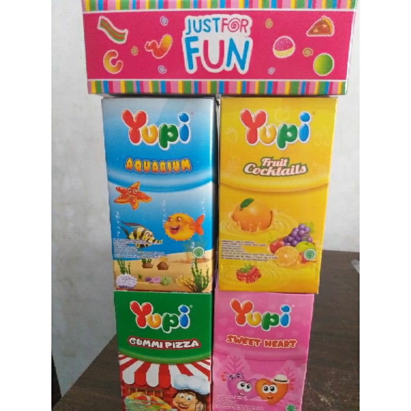 Jual Yupi box 12gr x 12 pcs / yupi aquarium / sweet heart / fruit ...