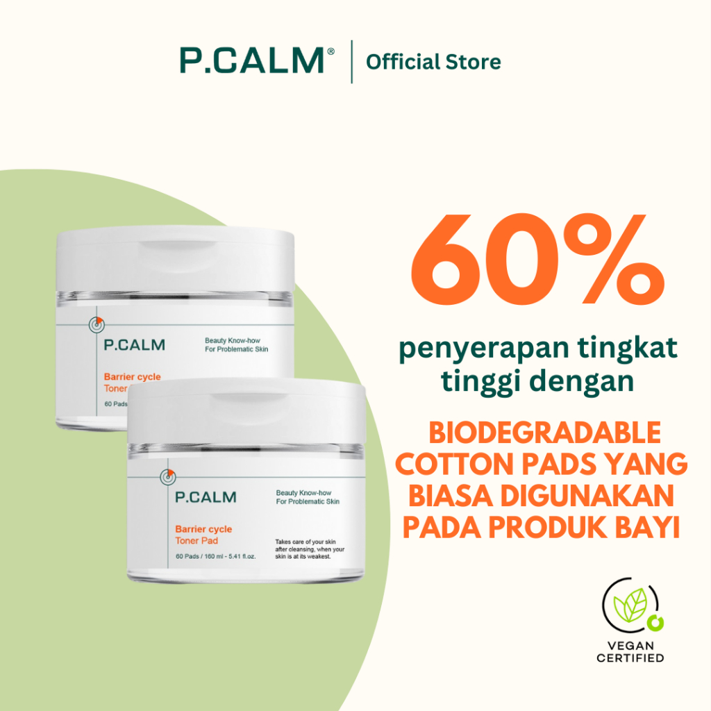 Jual P.CALM [BUNDLE 2 PCS] Barrier Cycle Toner Pad 160ml | Shopee Indonesia