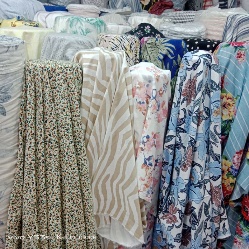 Jual bahan kain katun linen motif per(/50cm) | Shopee Indonesia