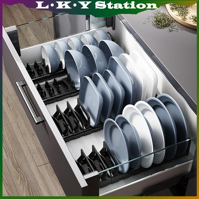 Jual Organizer Rak Pengering Piring Laci Dish Organizer Mangkok Piring ...
