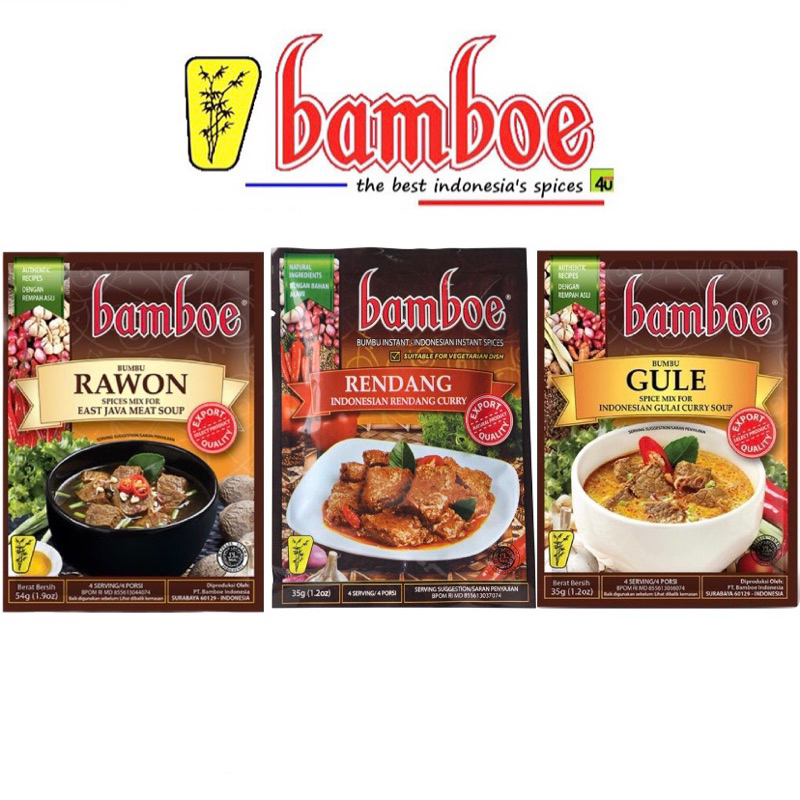 Jual BAMBOE Bumbu Masakan Indonesia Bumbu Masak Instan Export Quality ...