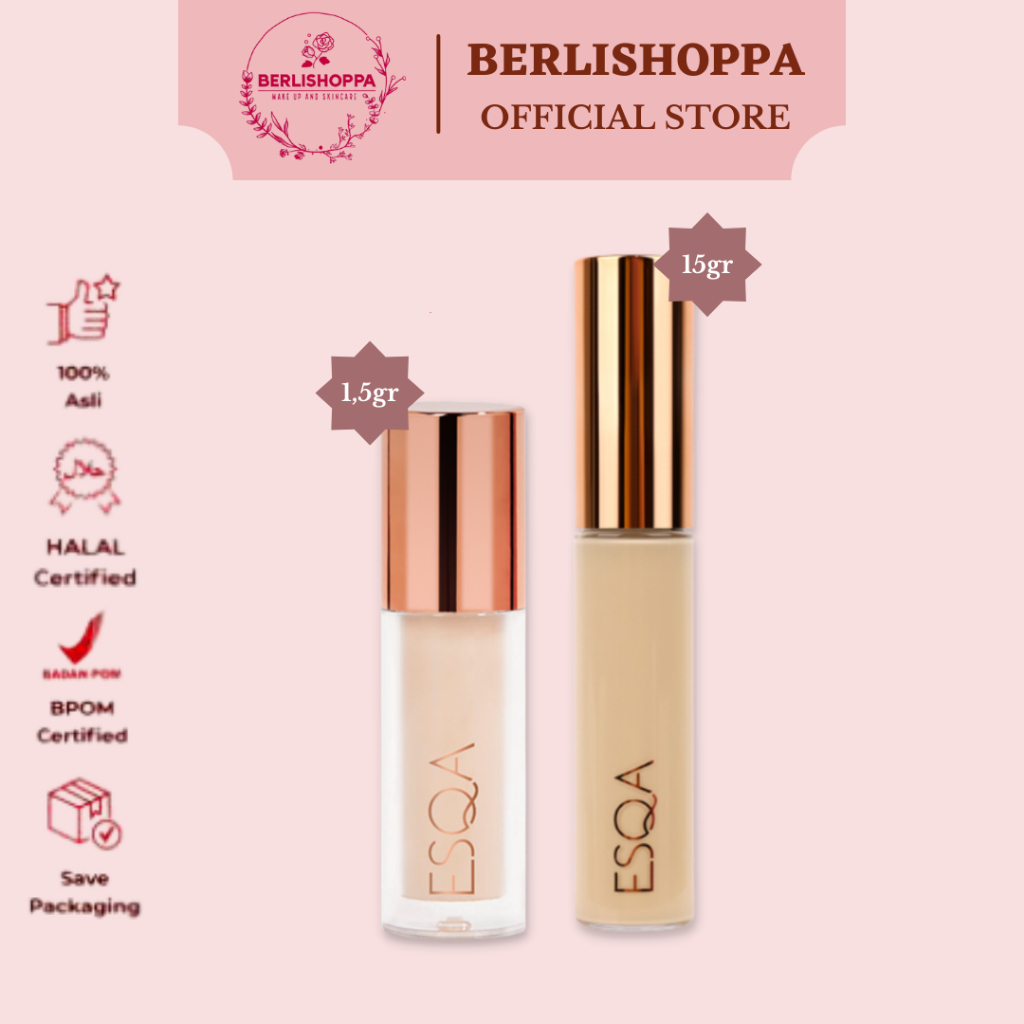 Jual ESQA Flawless Liquid Concealer Mini 1,5gr / Full Size 15gr ...