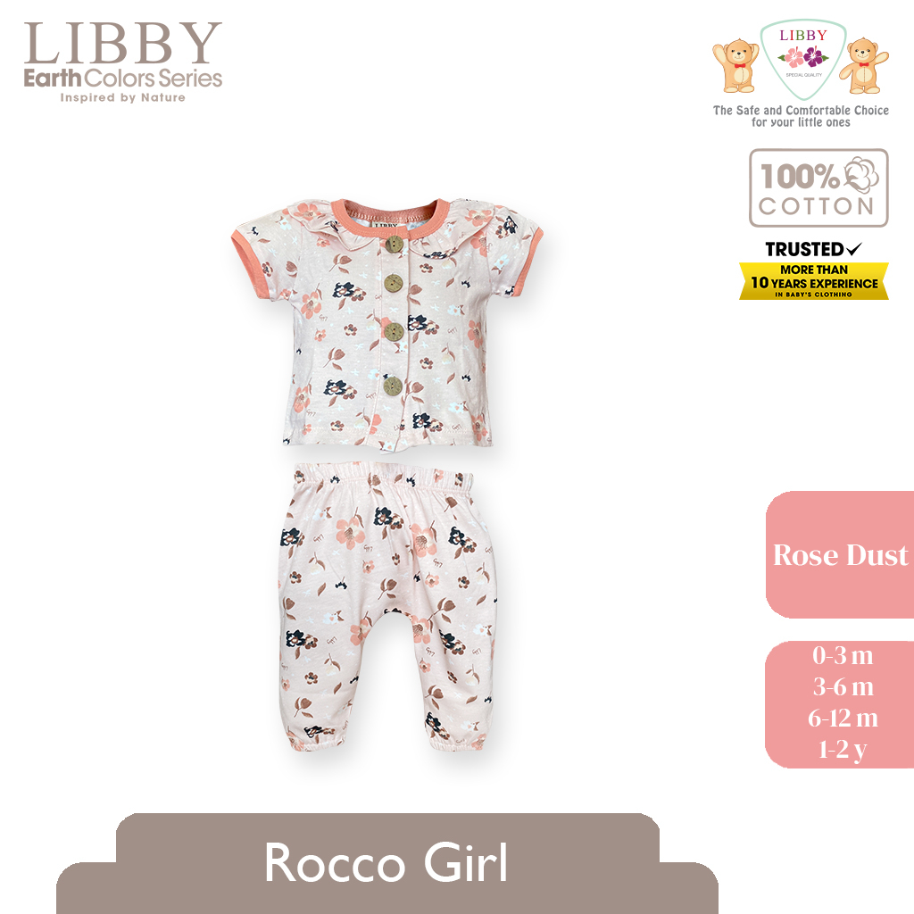 Jual LIBBY Earth Setelan Bayi & Anak Pendek - Celana Panjang Rocco set Girl 0-4 Tahun (1 Stel ...