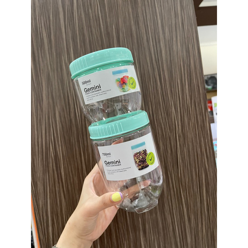 Jual GEMINI FOOD CONTAINER 500ML + 750 ML | Shopee Indonesia