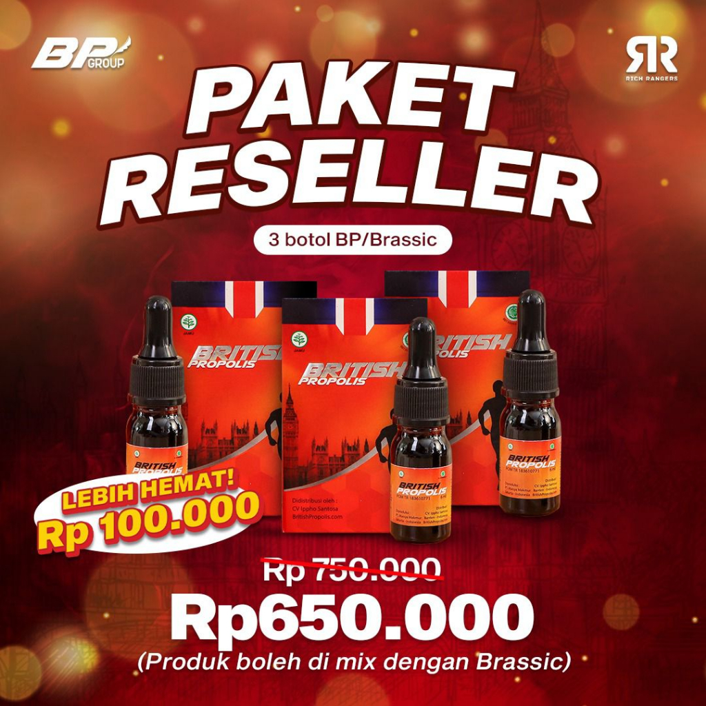 Jual BP British Propolis paket Reseller (Supplemen makanan Dewasa ...