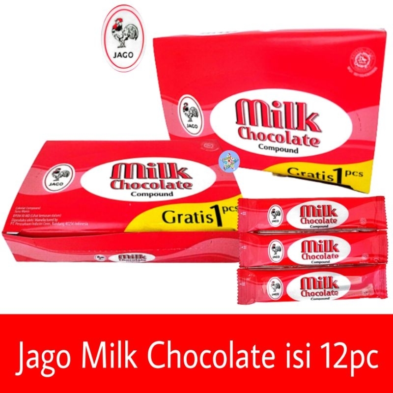 Jual Jago Milk chocolate coklat isi 12bj / kotak | Shopee Indonesia