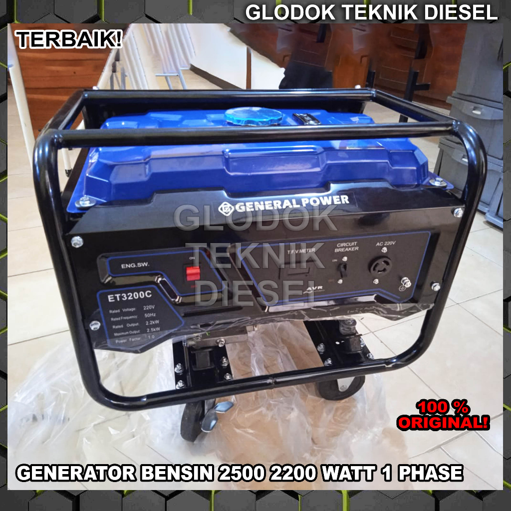 Jual General Genset Generator Bensin 2500 2200 W Watt ET 3200 C ET3200C ...