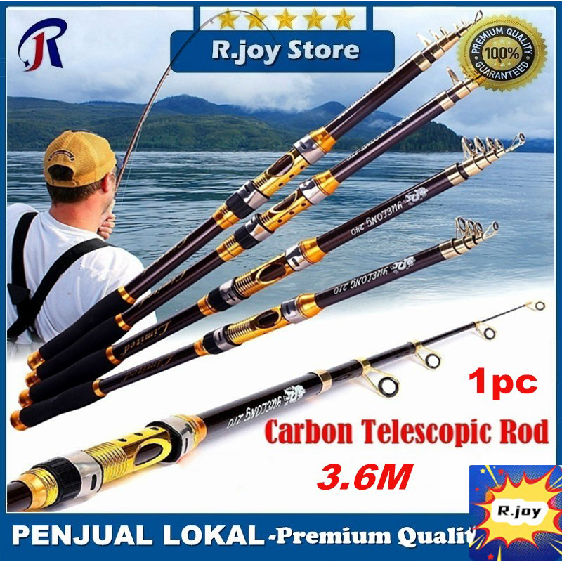 Jual Joran Pancing Carbon Fiber Sea Fishing Rod 3.6M/7 Tongkat Stik ...