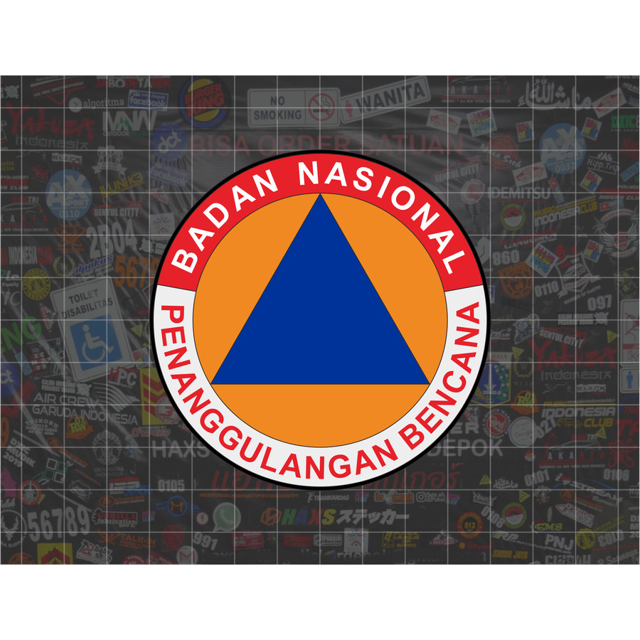 Jual Cutting Sticker Logo BNPB Ukuran 8 Cm Untuk Motor Mobil | Shopee ...
